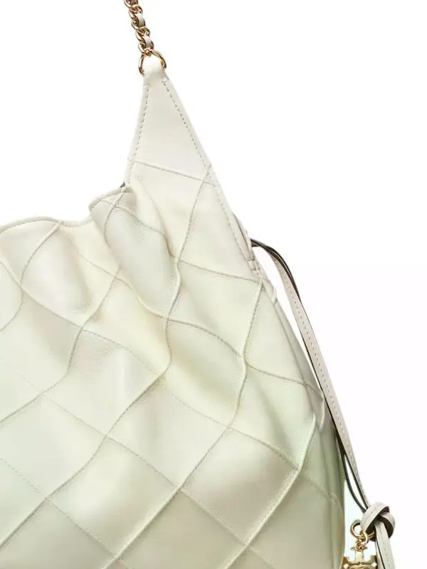Tory Burch Fleming Quilted Leather Tote Bag