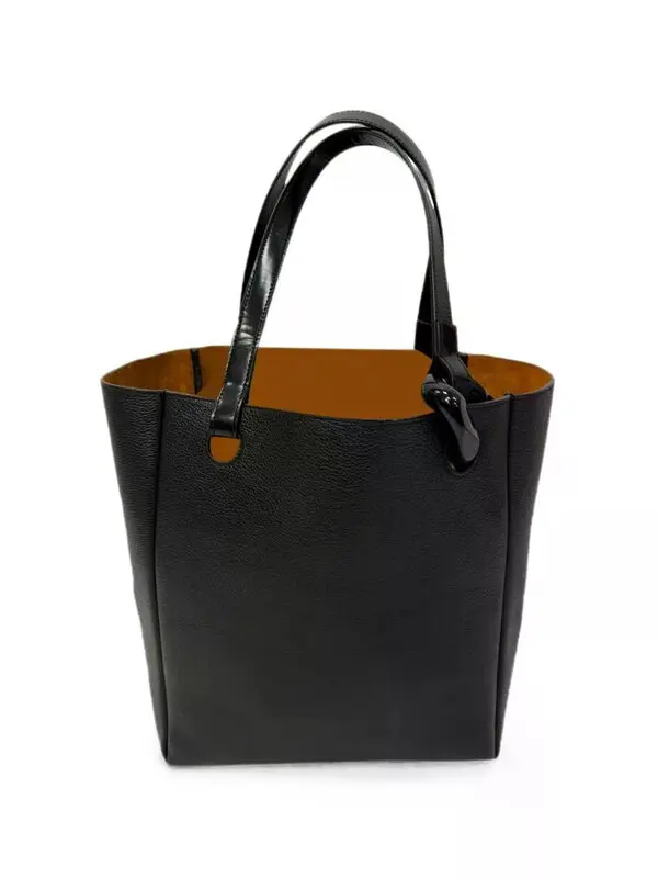 JW Anderson 2020s Corner Leather Tote Bag - Black