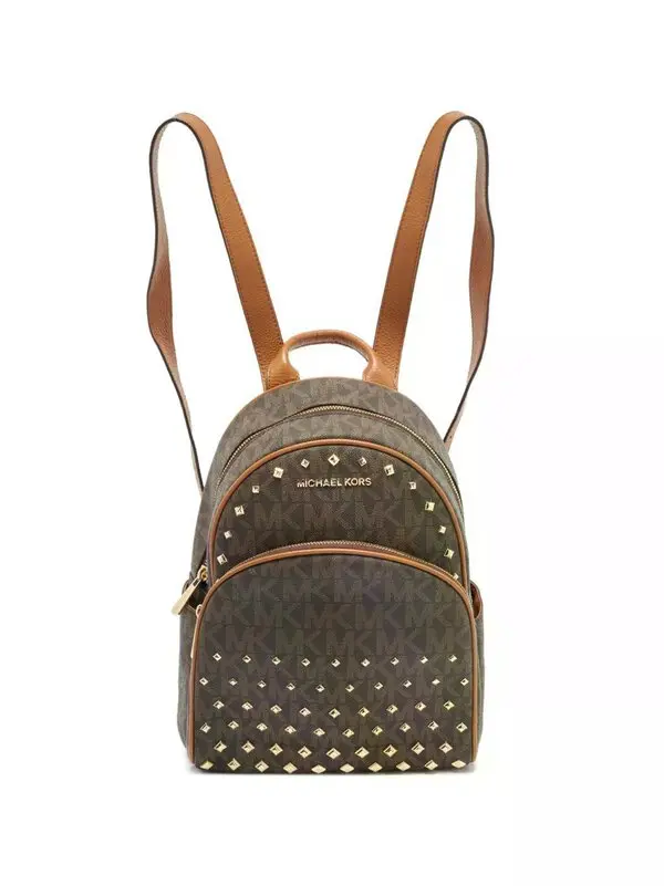 Michael Kors Abbey Studded Monogram Backpack