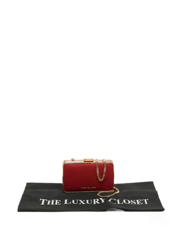 Michael Kors Saffiano Leather Minaudiere Clutch Bag