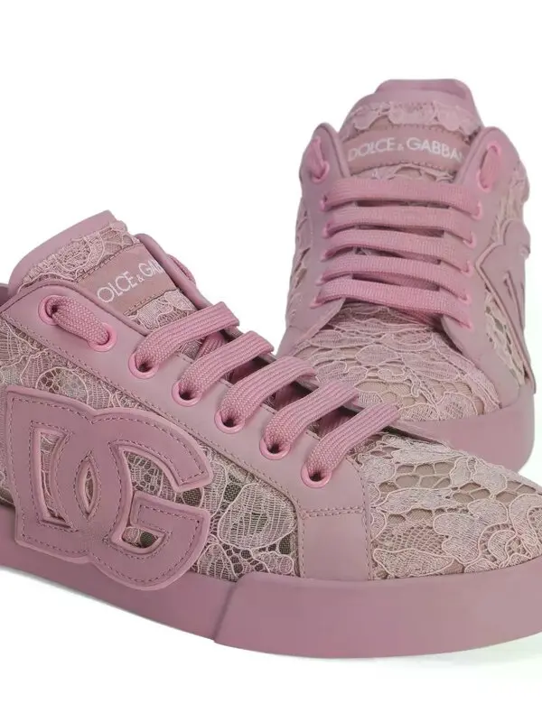 Dolce & Gabbana Portofino Lace Sneakers