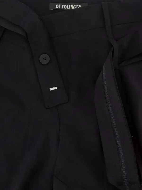 Ottolinger Asymmetric Waist Zip-up Trousers