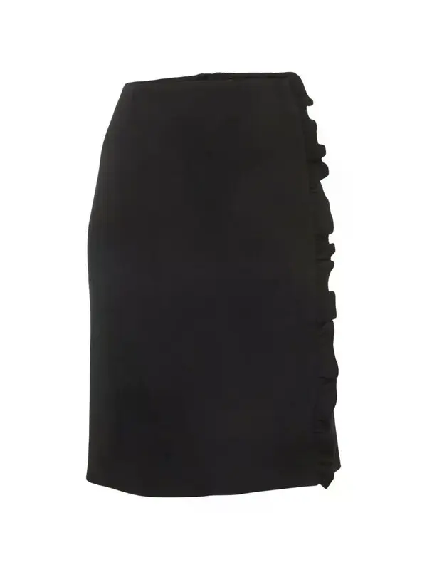 LOUIS VUITTON Frilled Pencil Skirt