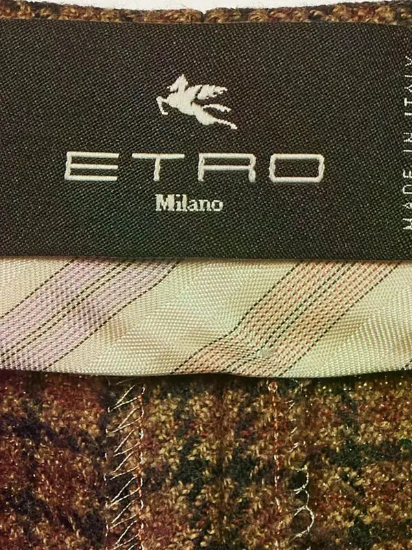 Etro Houndstooth Pattern Trousers