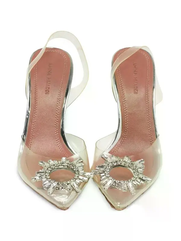 Amina Muaddi Begum Slingback Heeled Pumps
