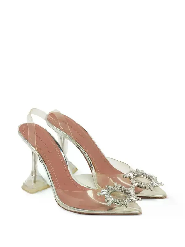 Amina Muaddi Begum Slingback Heeled Pumps