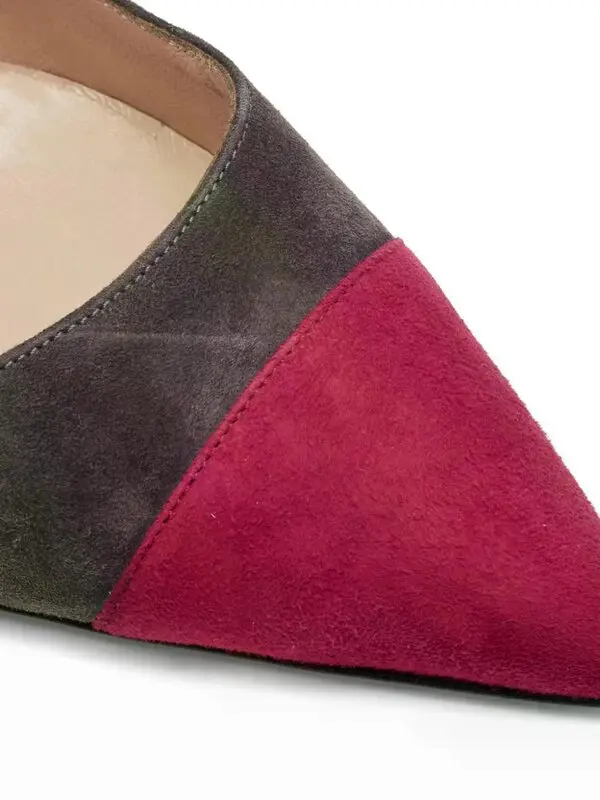 Manolo Blahnik Suede Pointed Toe Pumps