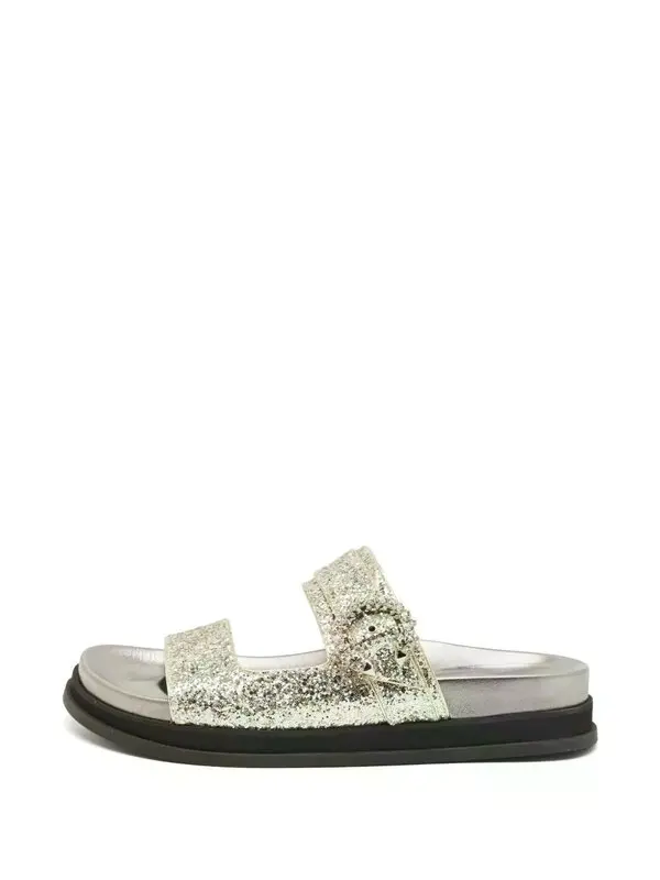 JIMMY CHOO Marga Crystal-embellished Sandals - Silver