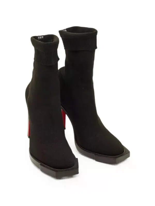 Alexander McQueen Stretch Fabric Ankle Boots