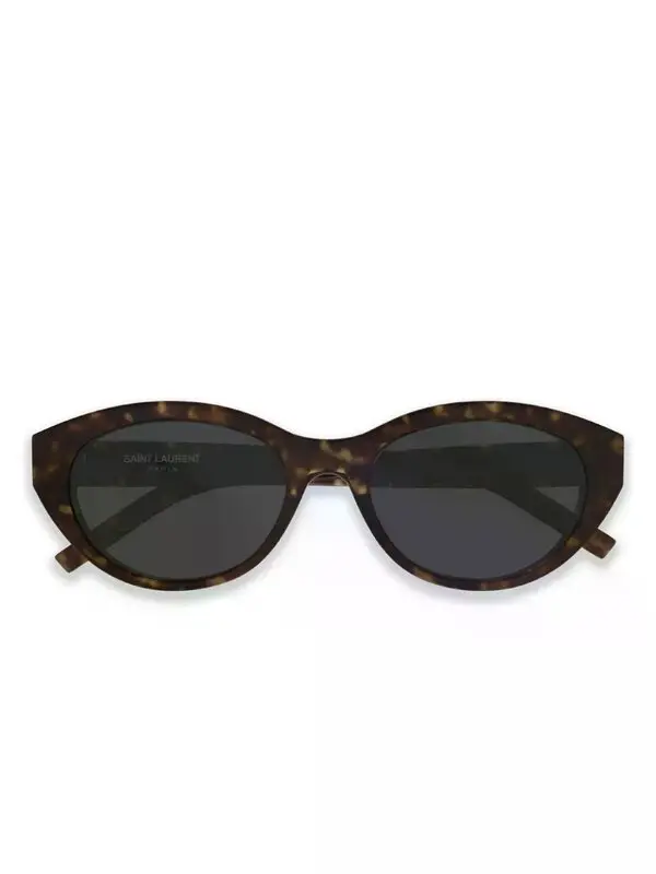 Saint Laurent Tortoiseshell Oval-frame Sunglasses