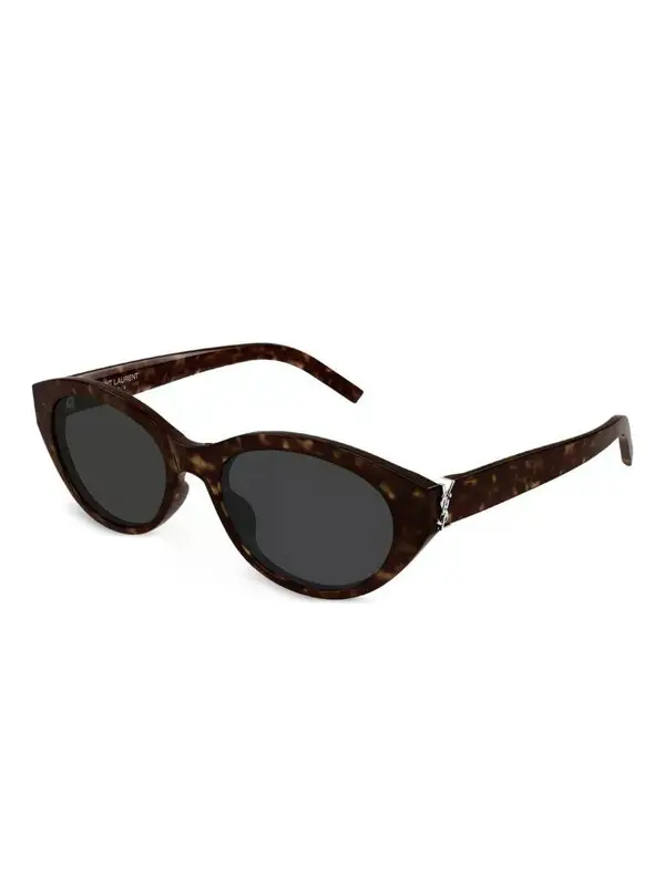 Saint Laurent Tortoiseshell Oval-frame Sunglasses