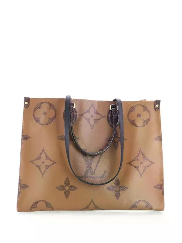 LOUIS VUITTON Onthego Reverse Monogram Giant Gm Tote Bag - Brown