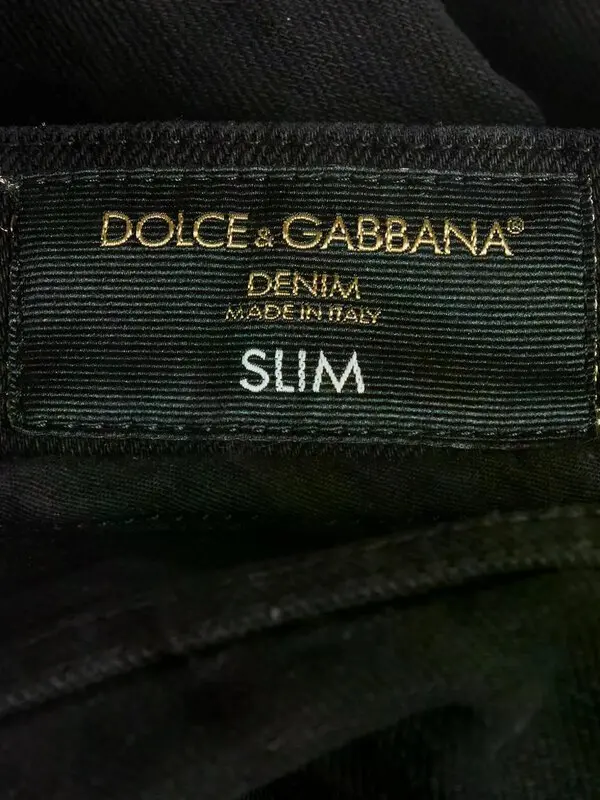 Dolce & Gabbana Distressed Slim-fit Jeans