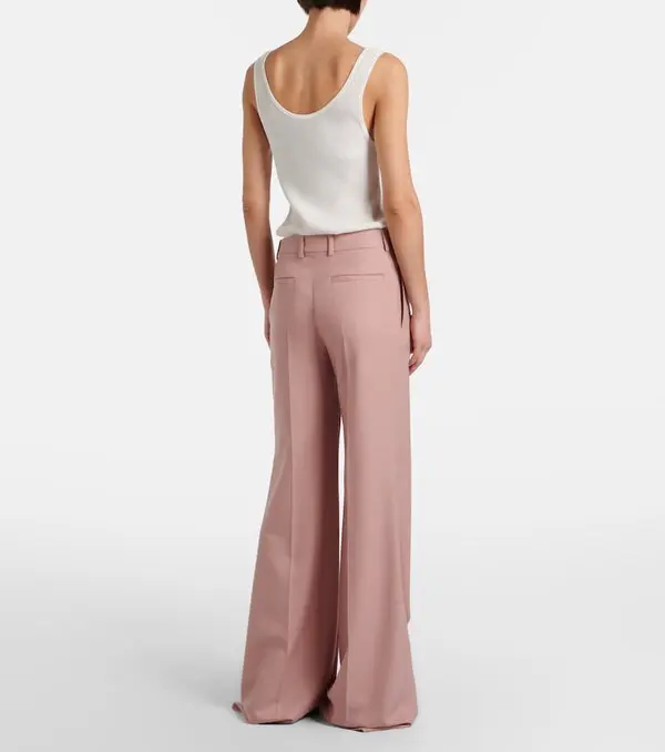 Chloé Virgin Wool Flared Trousers