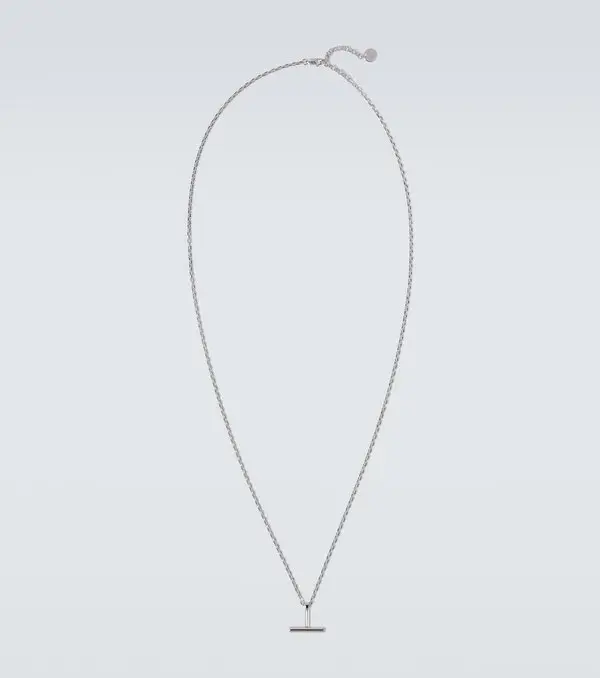 TOM FORD Sterling T Pendant Necklace - Silver