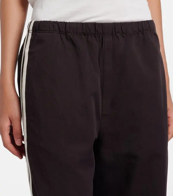 Citizens Of Humanity Aurora Cotton-blend Wide-leg Track Pants - Brown