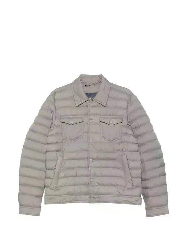 Herno Quilted Press-stud Jacket - Grey