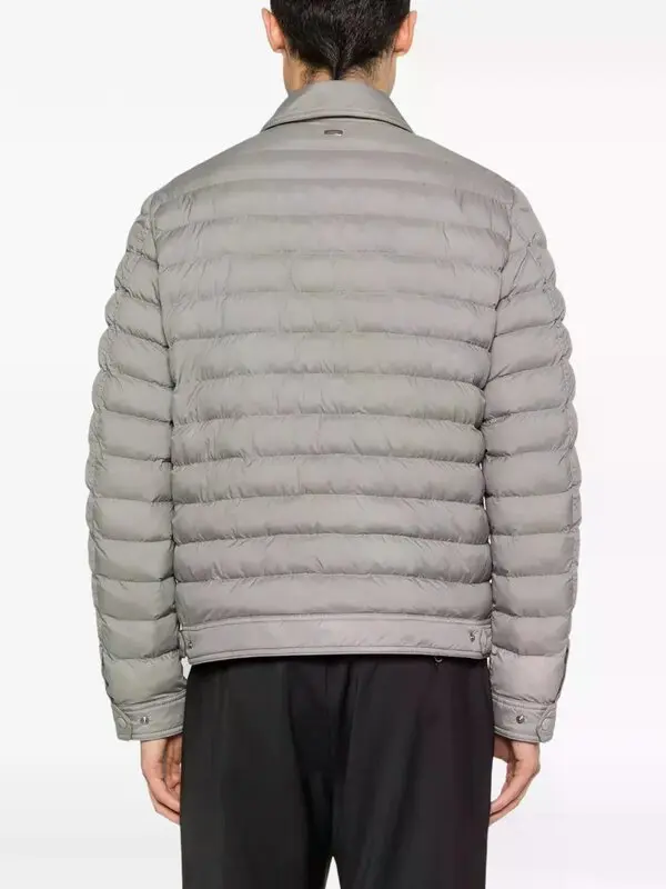 Herno Quilted Press-stud Jacket - Grey
