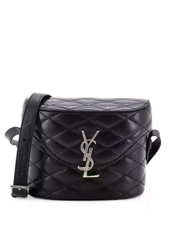 Saint Laurent Quilted Leather Box Bag - Black