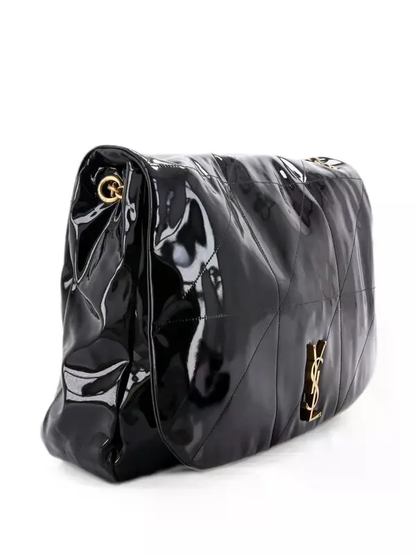 Saint Laurent Jamie 4.3 Quilted Patent Large Shoulder Bag - Black