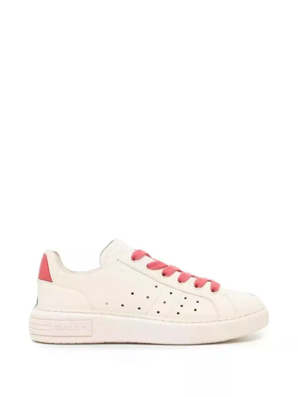 Bally Perforated Detail Logo-embossed Trainers - Neutrals