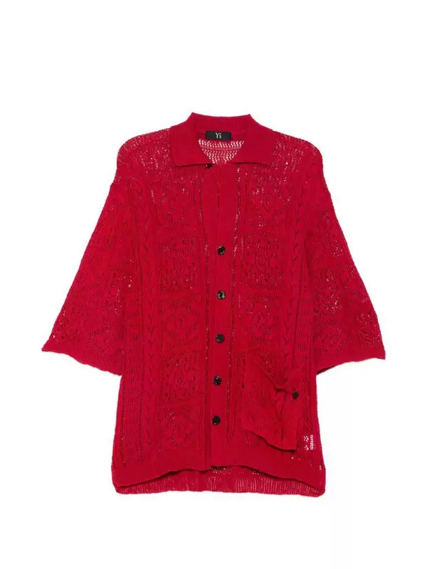 Y’s Mexican Tile Pattern Knitted Shirt