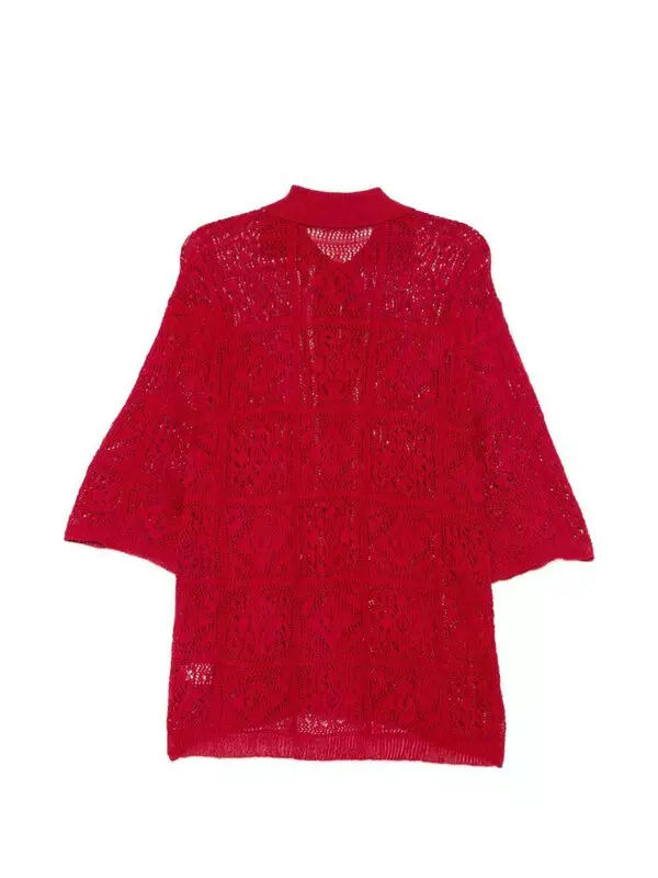 Y’s Mexican Tile Pattern Knitted Shirt