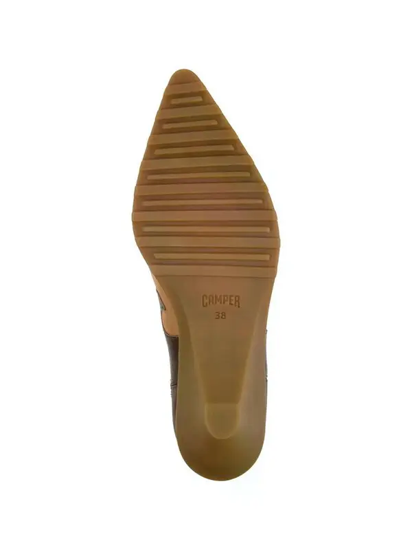 Camper Aníta Panelled Leather Ankle Boots - Brown