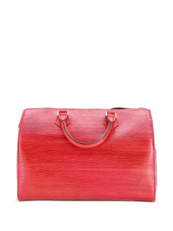 LOUIS VUITTON Epi Leather Speedy 30 Satchel - Red