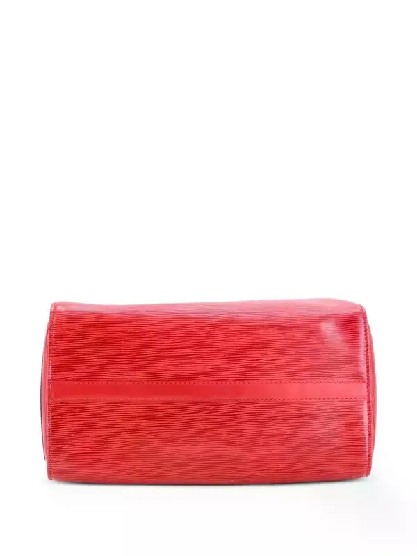 LOUIS VUITTON Epi Leather Speedy 30 Satchel - Red