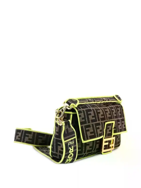 Fendi Baguette Nm Bag Zucca Canvas Shoulder Bag
