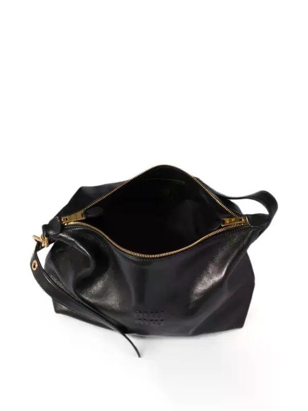 Miu Miu Nappa Leather Pouch Bag - Black