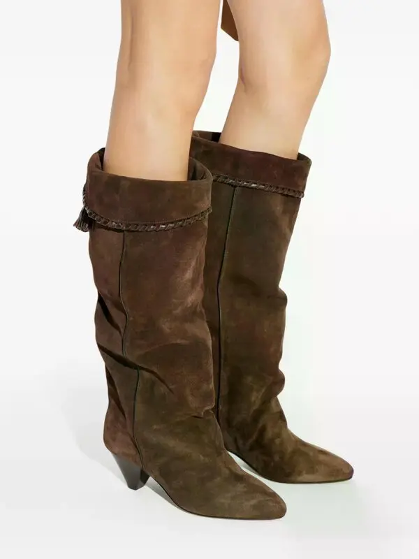 Isabel Marant Étoile Elita Tassel Detail Boots - Brown