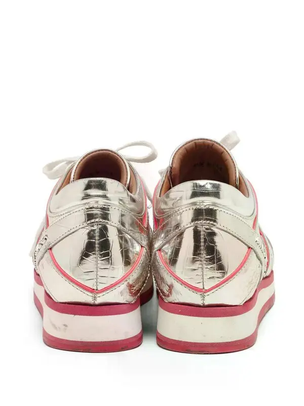 JIMMY CHOO London Croc-embossed Sneakers