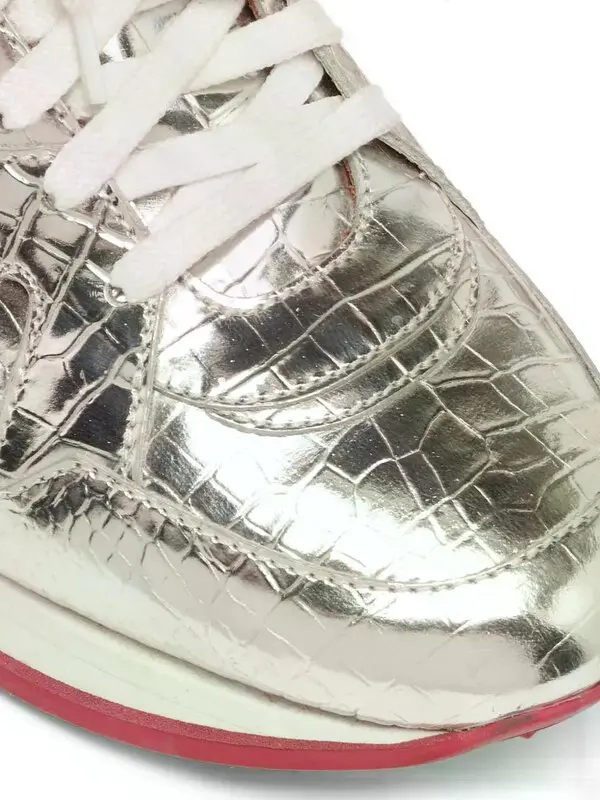 JIMMY CHOO London Croc-embossed Sneakers