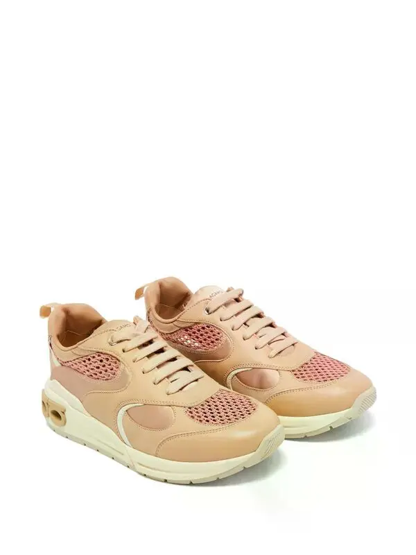 FERRAGAMO Cosimina Sneakers With Paneled Mesh