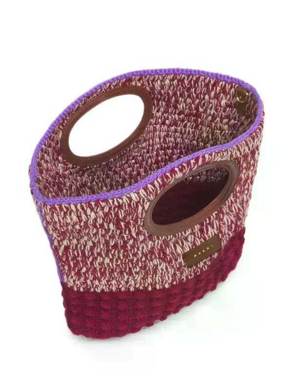 Marni Knotty Crochet Clutch - Red
