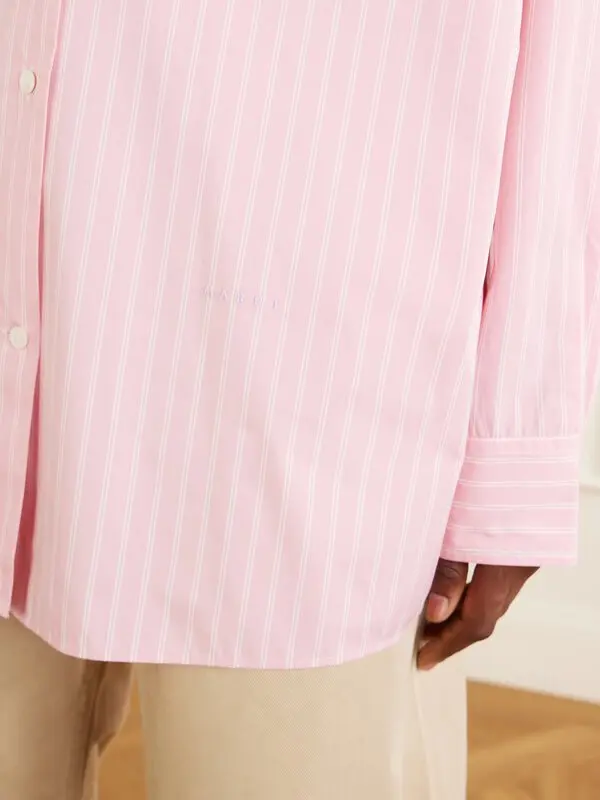 Marni Striped Cotton-blend Shirt