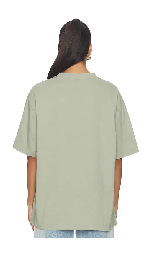 Calvin Klein Relaxed Standard Logo Crew Neck Tee - Green