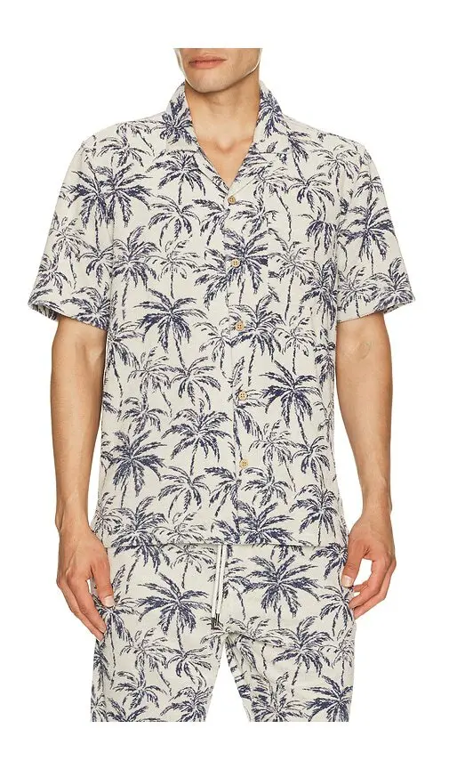 Faherty Brand Short Sleeve Cabana Towel Terry Shirt In . Also - Multi