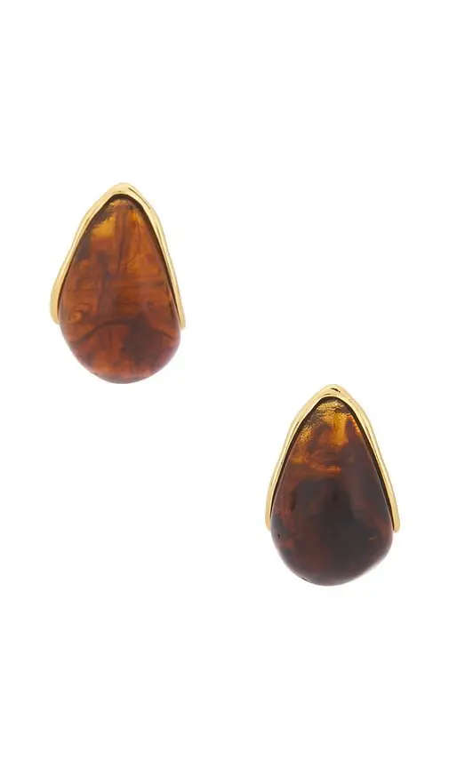 LOVERS AND FRIENDS Halina Drop Earrings - Brown