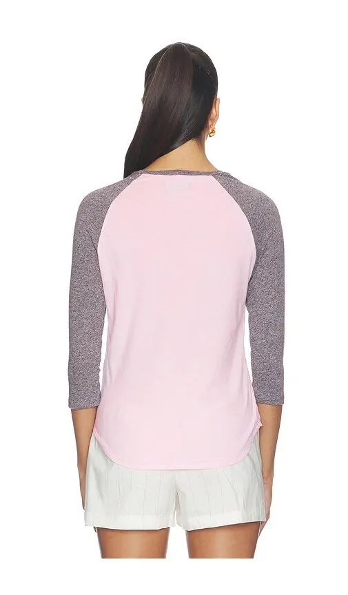 Michael Lauren Katya Raglan 3/4 Sleeve Tee