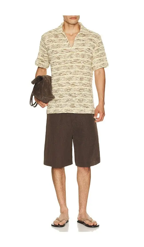 KROST Color Striped Knit Polo In . Also