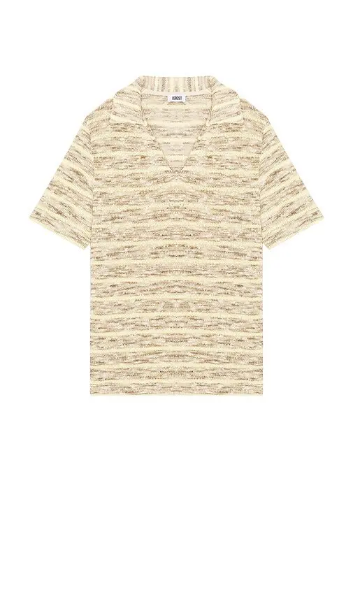 KROST Color Striped Knit Polo In . Also