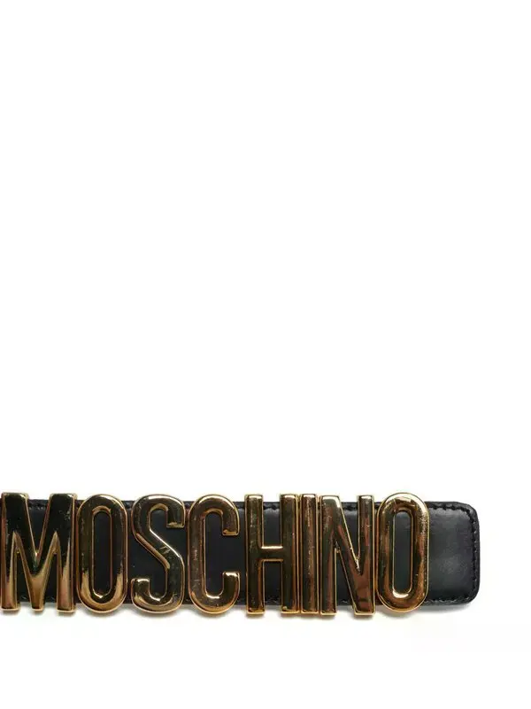 Moschino Logo Plaque Waist Belt