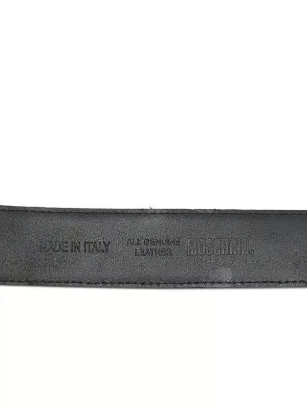Moschino Logo Plaque Waist Belt