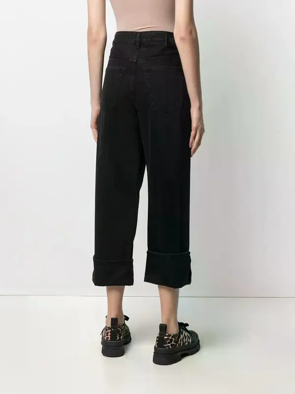DIESEL® Cropped Wide-leg Jeans