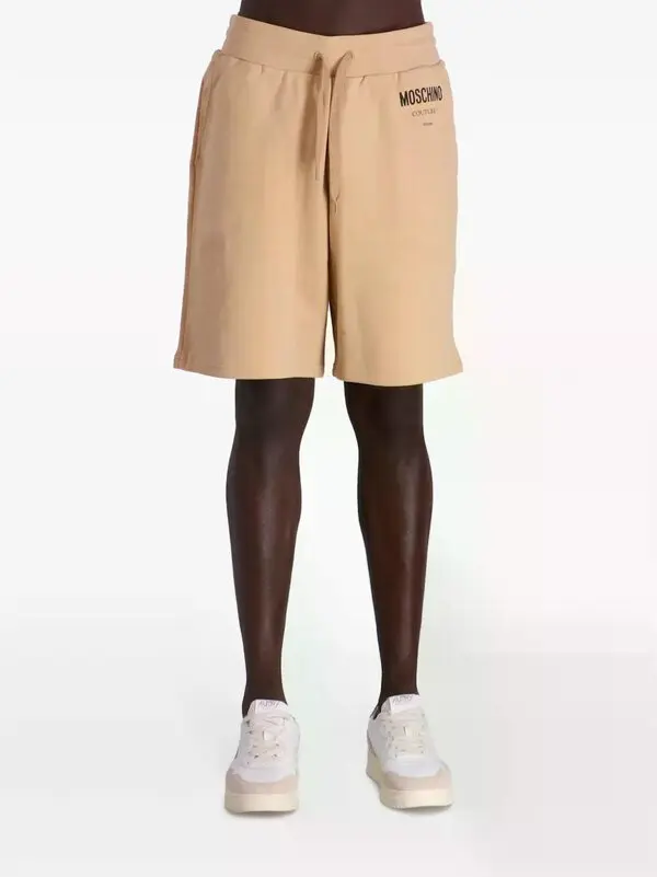 Moschino Print Organic Cotton Track Shorts
