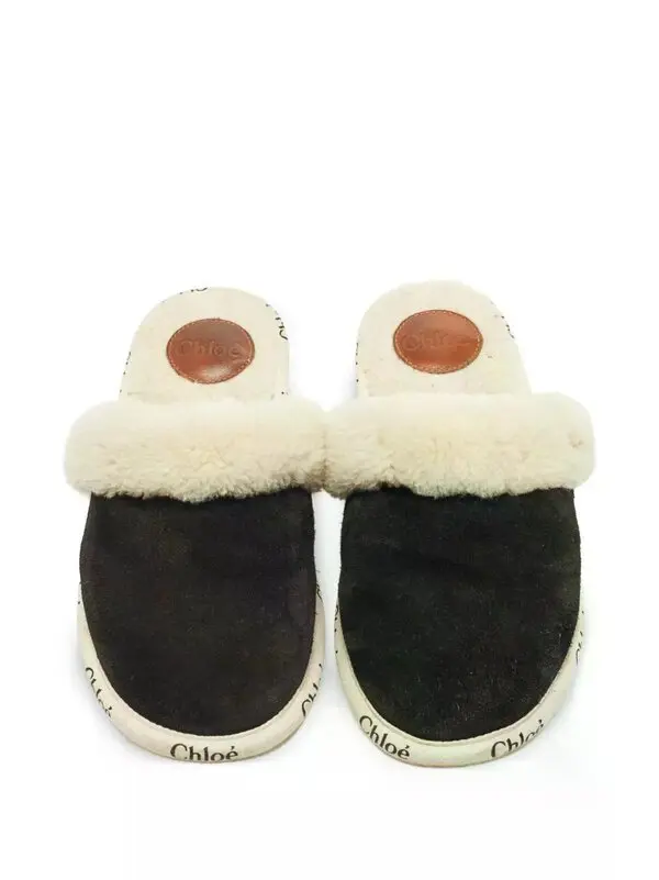 Chloé Shearling-lined Mules