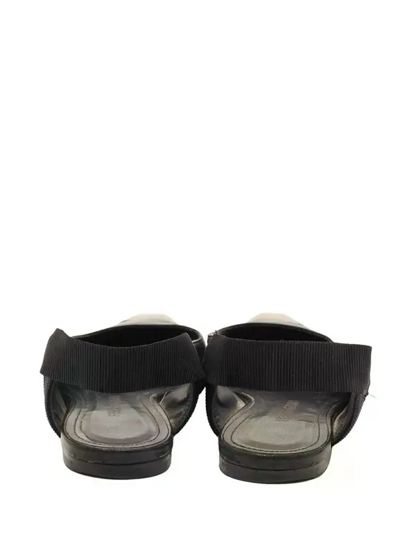FERRAGAMO Cap-toe Slingback Ballet Flats